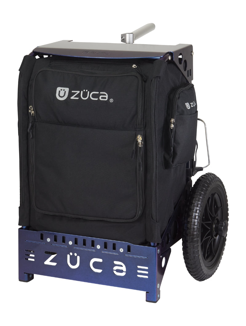Trekker LG Disc Golf Cart Black with Moondust Frame | Shop ZÜCA Bags